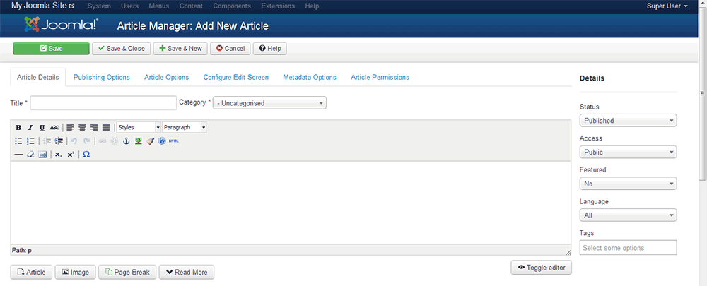 JCE Text Editor - Must Have Component in Joomla - PHP 8 Legs